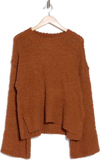 Bobeau Popcorn Stitched Bell Sleeve Sweater | Nordstromrack