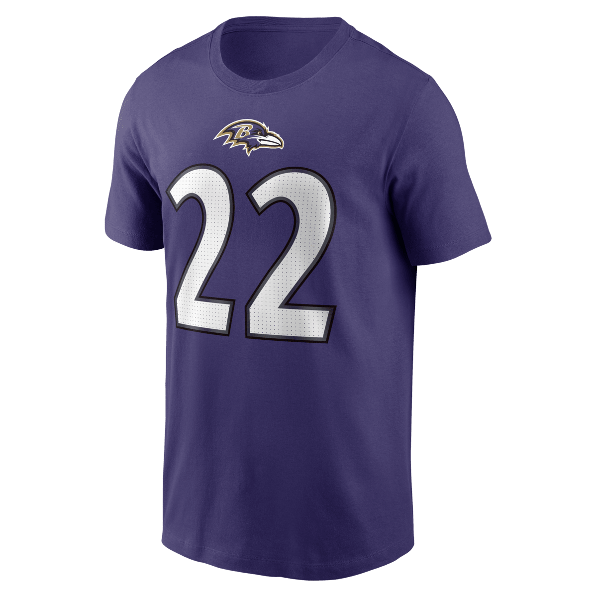 Men's Nike Derrick Henry Purple Baltimore Ravens Name & Number T-Shirt ...