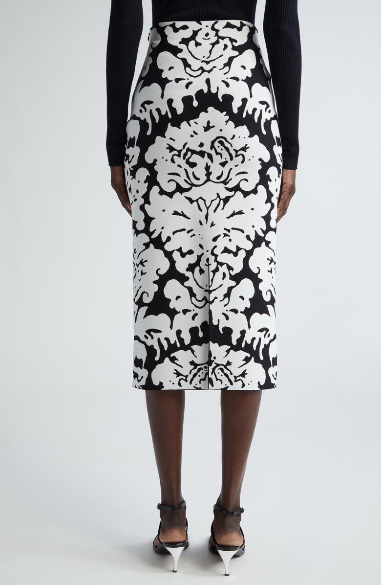 McQueen Damask Jacquard Pencil Skirt | Nordstrom