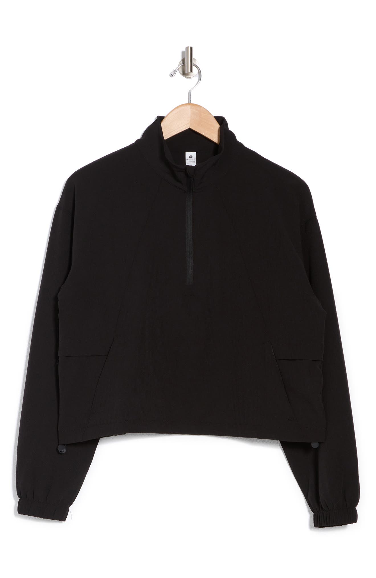 90 DEGREE BY REFLEX Andrea Mini Seersucker Crop Pullover | Nordstromrack