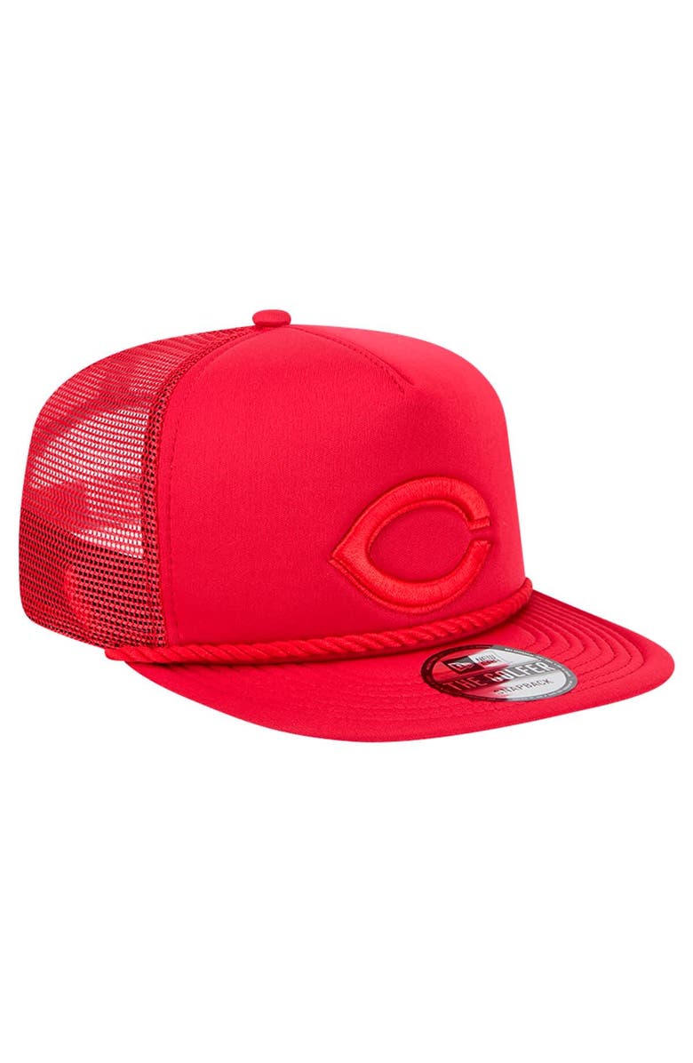 New Era Men's New Era Red Cincinnati Reds Tone Foam Meshback Golfer ...