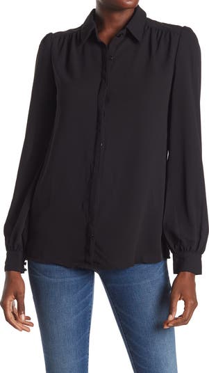 Do + Be Collection Button Back Long Sleeve Blouse | Nordstromrack