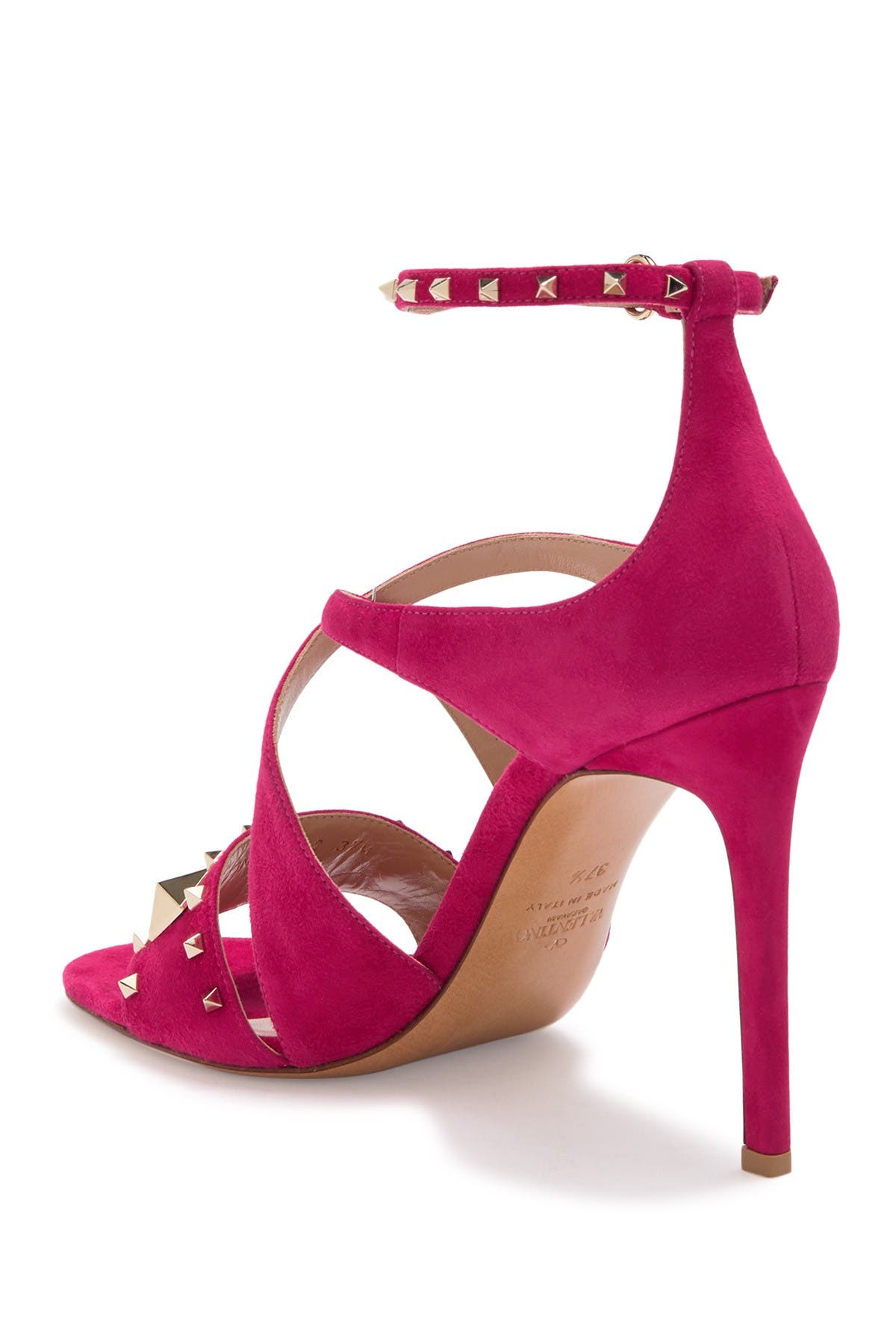 Valentino Garavani Strappy Pyramid Studded Stiletto Sandal | Nordstromrack