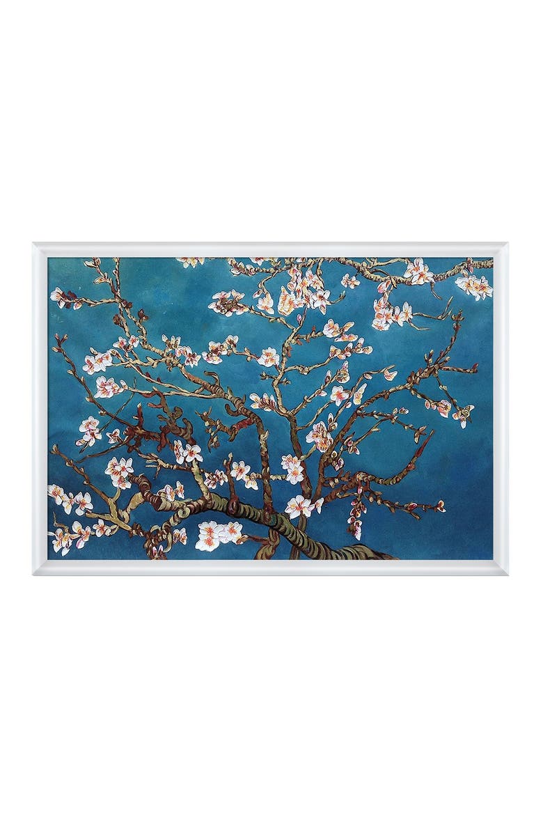 OVERSTOCK ART Branches Of An Almond Tree In Blossom Framed Oil ...