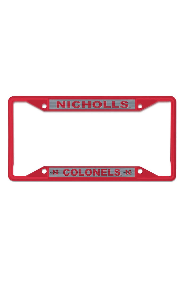 WINCRAFT Nicholls State Colonels Chrome Color License Plate Frame ...