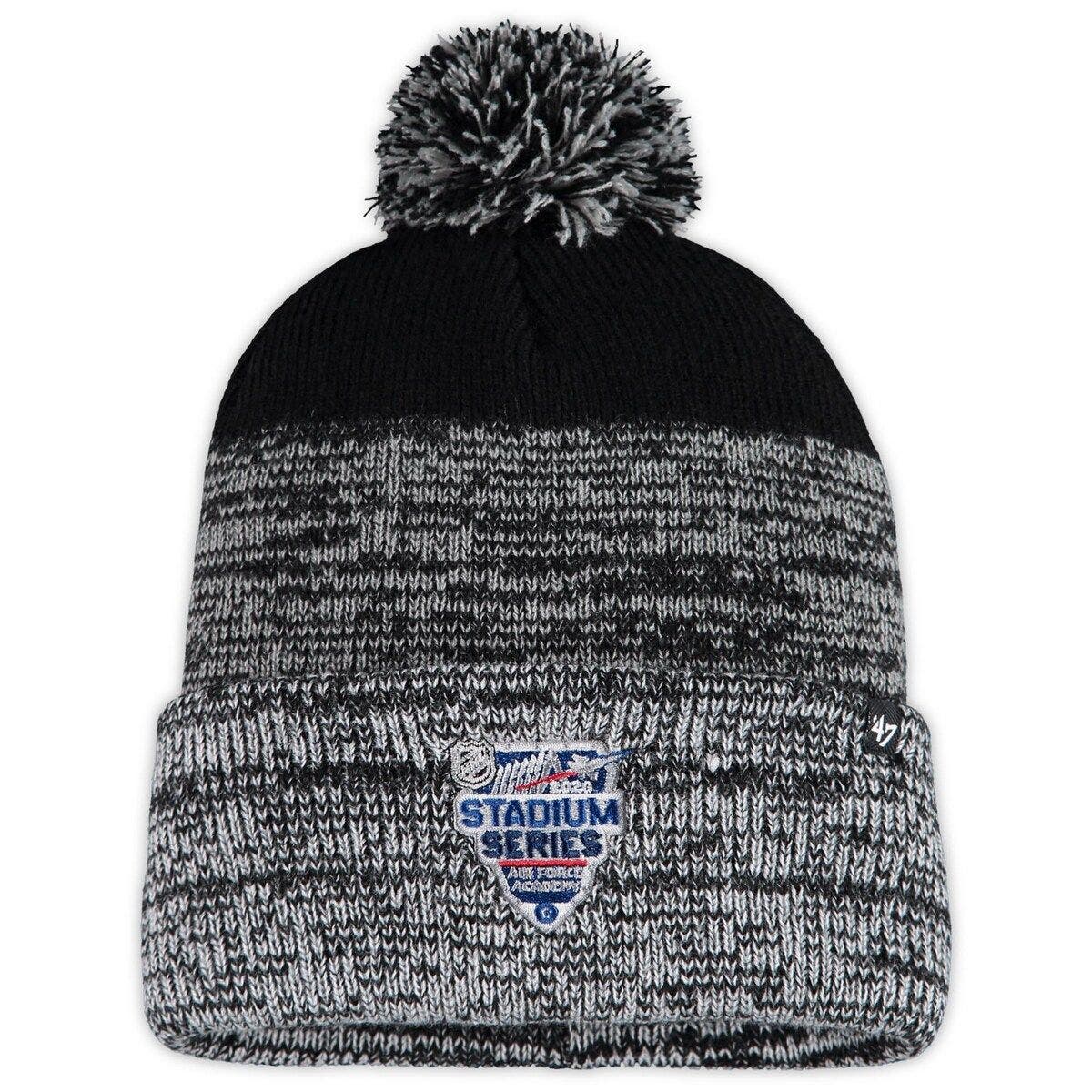 '47 Men's '47 Black 2020 NHL Stadium Series Event Static Cuffed Knit ...