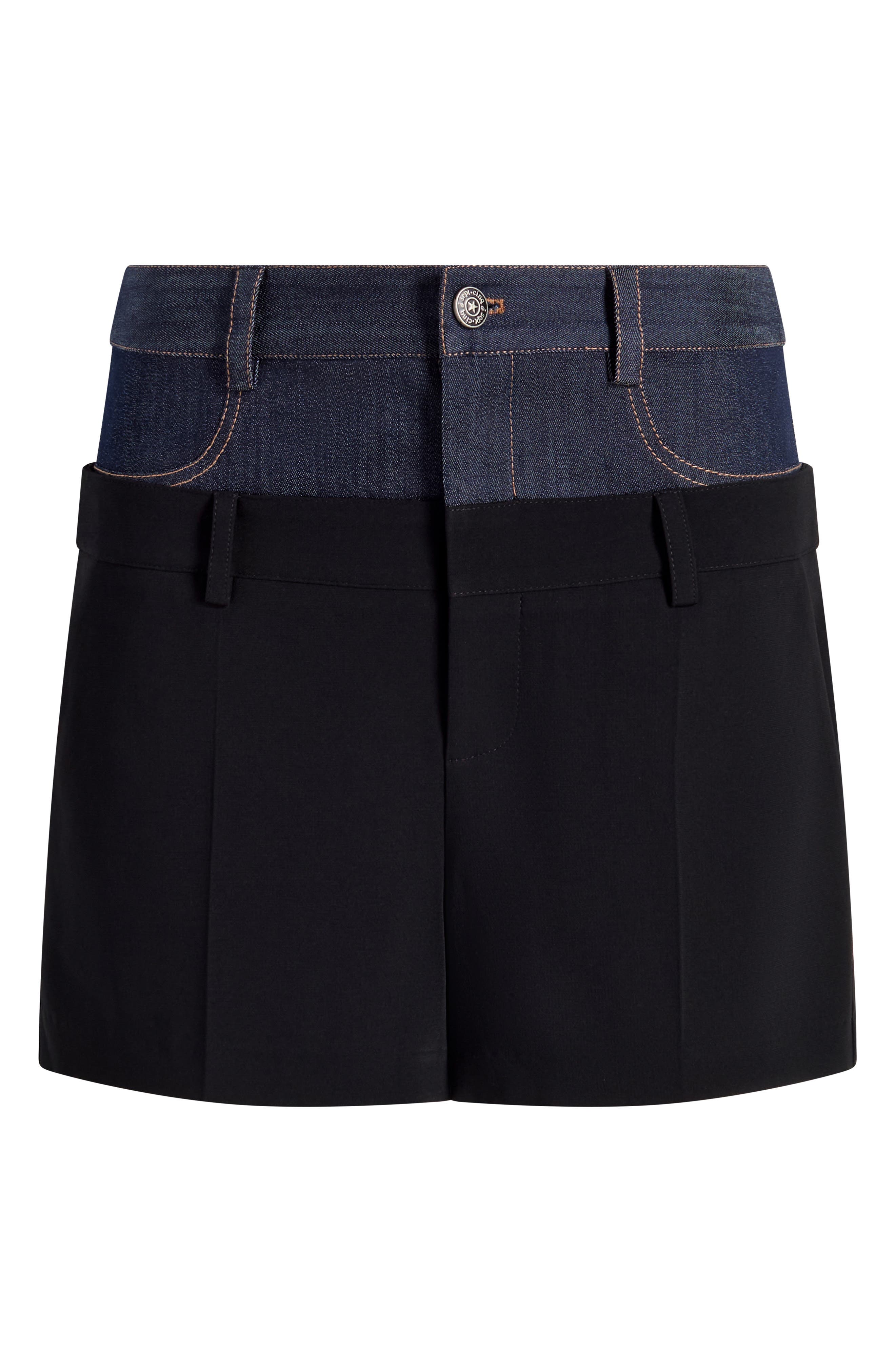 Cinq à Sept Dionne Mixed Media Shorts | Nordstromrack