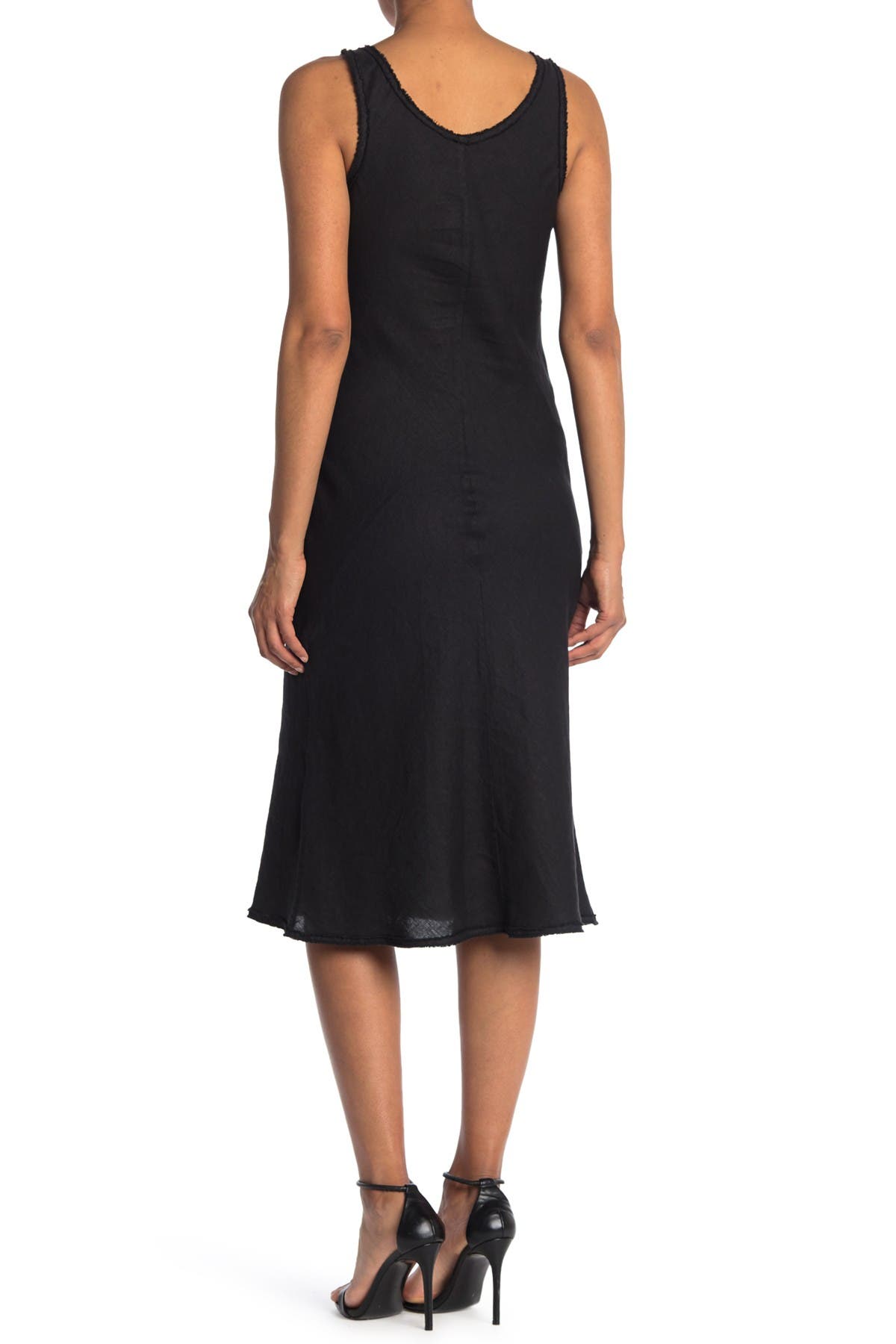 Theory Scoop Neck Linen Tank Dress | Nordstromrack