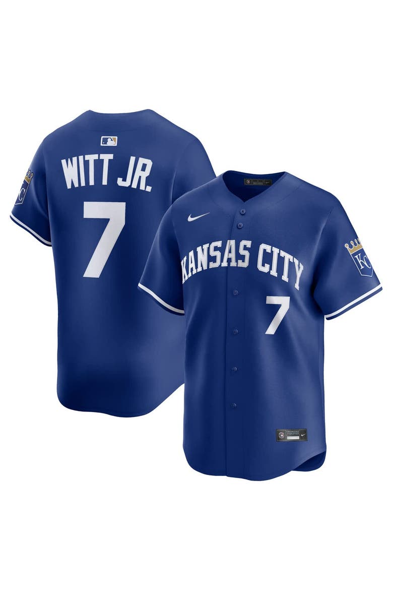 Men's Nike Bobby Witt Jr. Royal Kansas City Royals Alternate 2 Limited ...