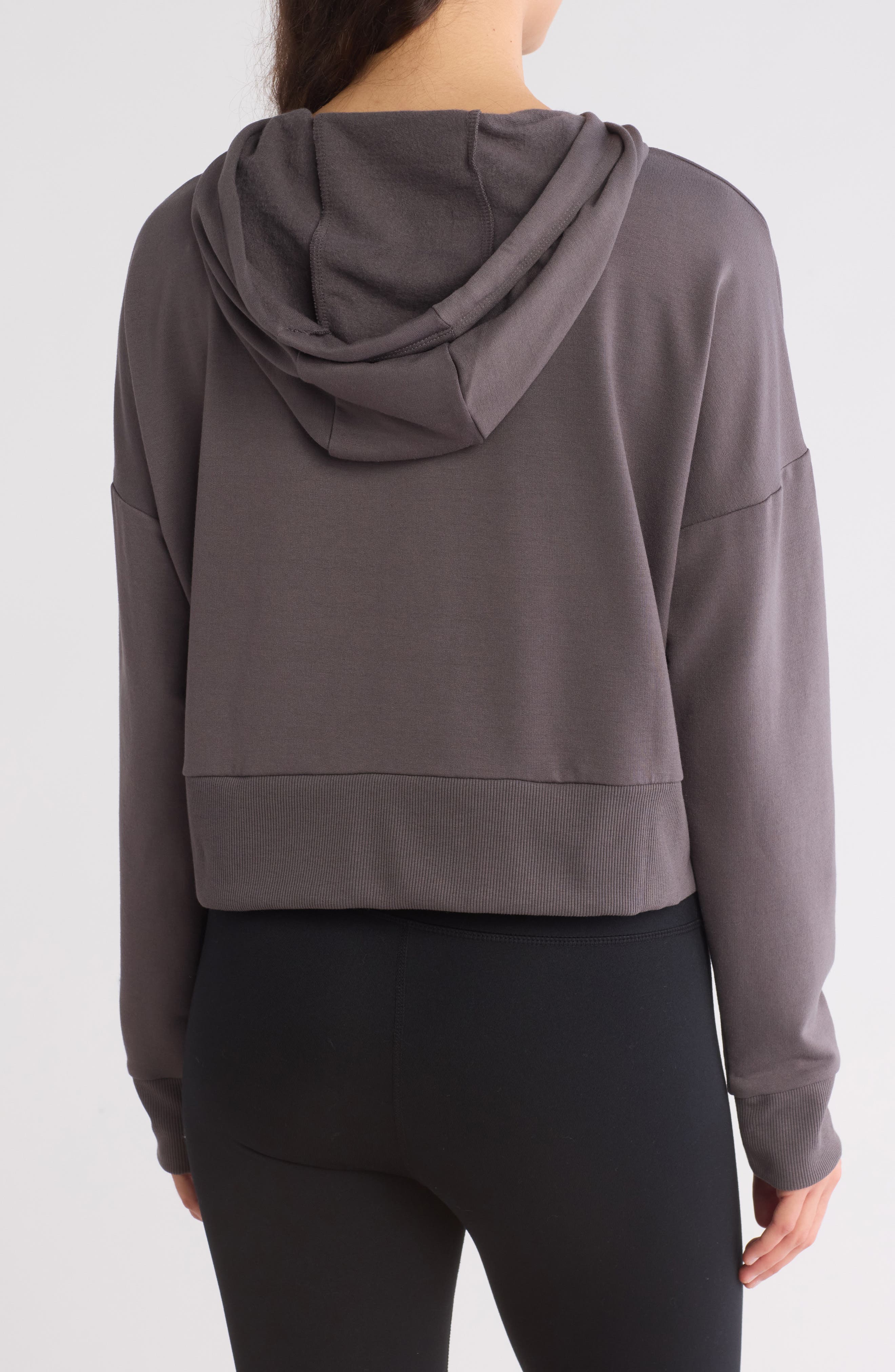 90 DEGREE BY REFLEX Brushed Terry Hoodie | Nordstromrack