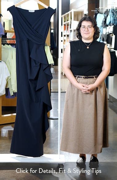 Chiara Boni La Petite Robe Sozen Cascade Ruffle Sleeveless Gown | Nordstrom