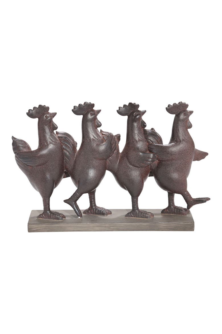 SAGEBROOK Rust Dancing Chickens Shelf Decor | Nordstromrack