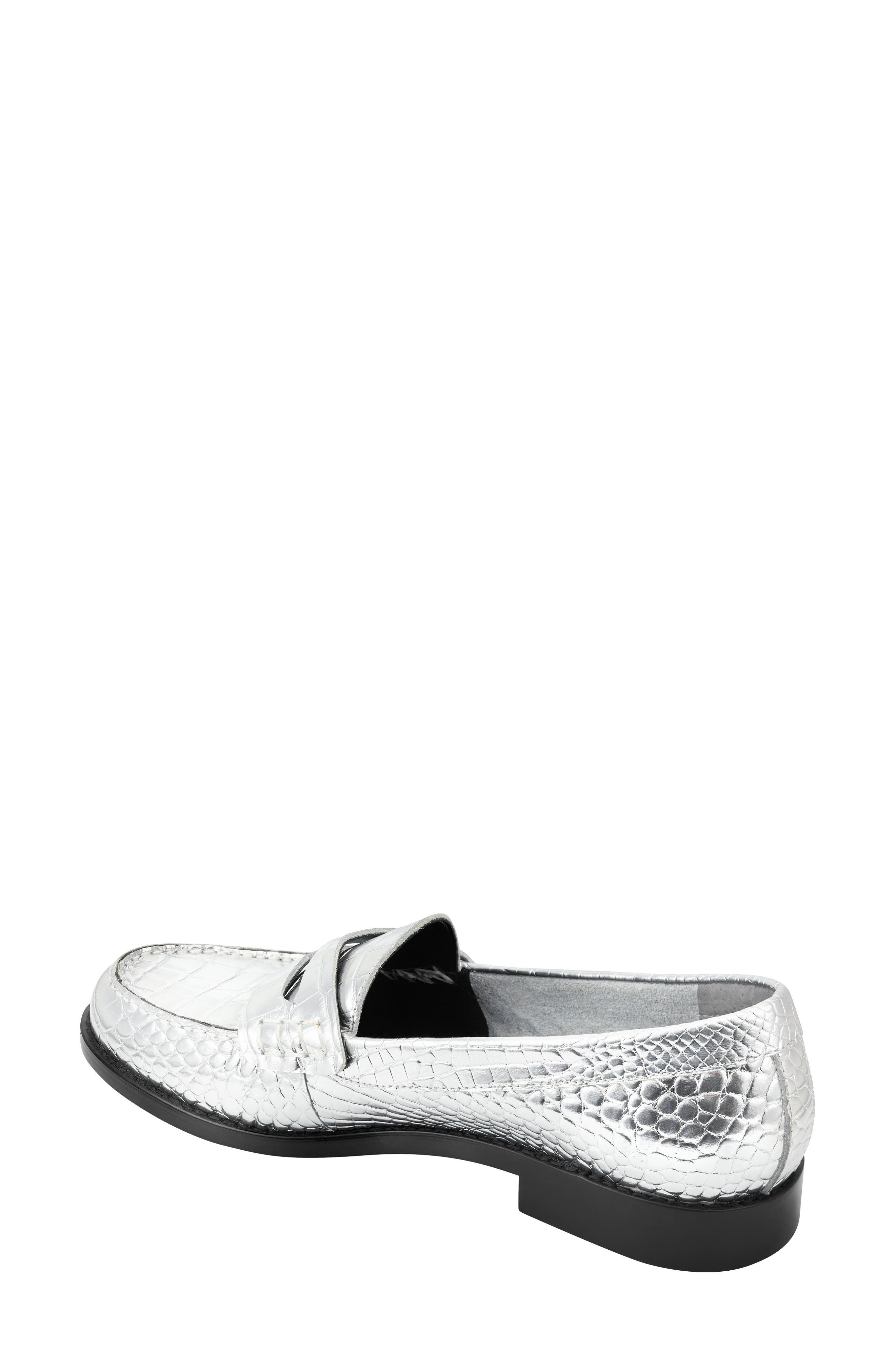 Marc Fisher LTD Halli Croc Embossed Penny Loafer | Nordstromrack