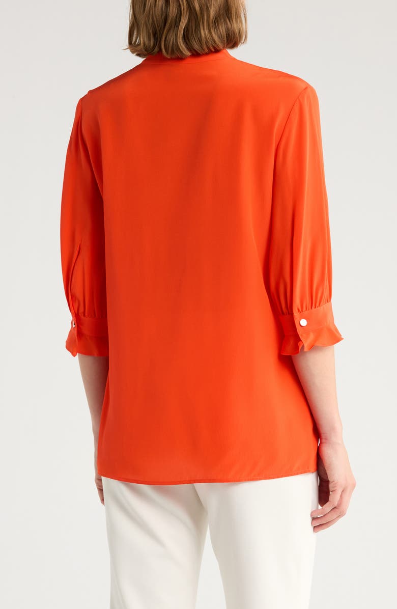 BOSS Birula Pleat Silk Top | Nordstromrack