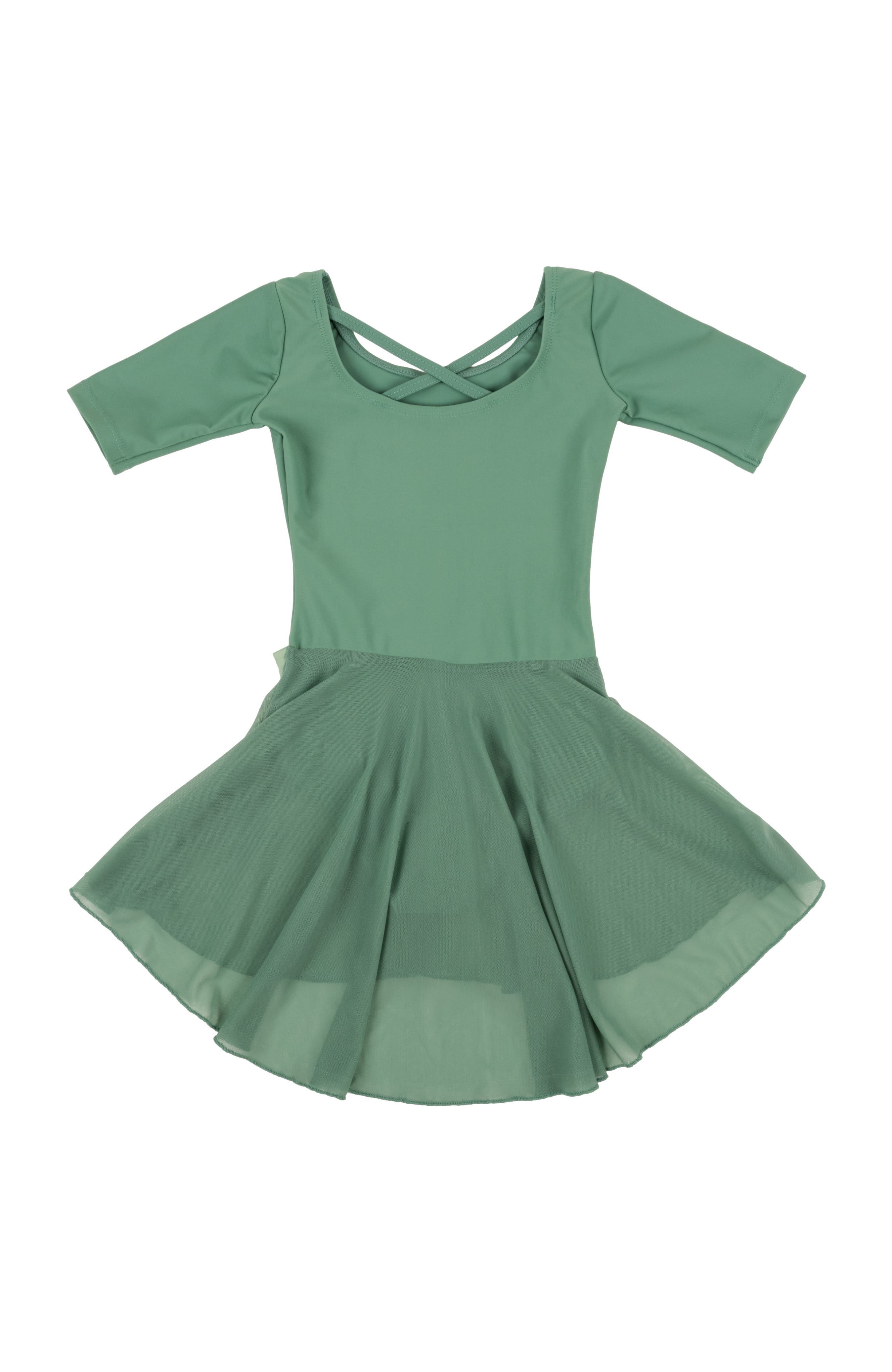 Leveret Girls Short Sleeve Skirted Leotard | Nordstrom