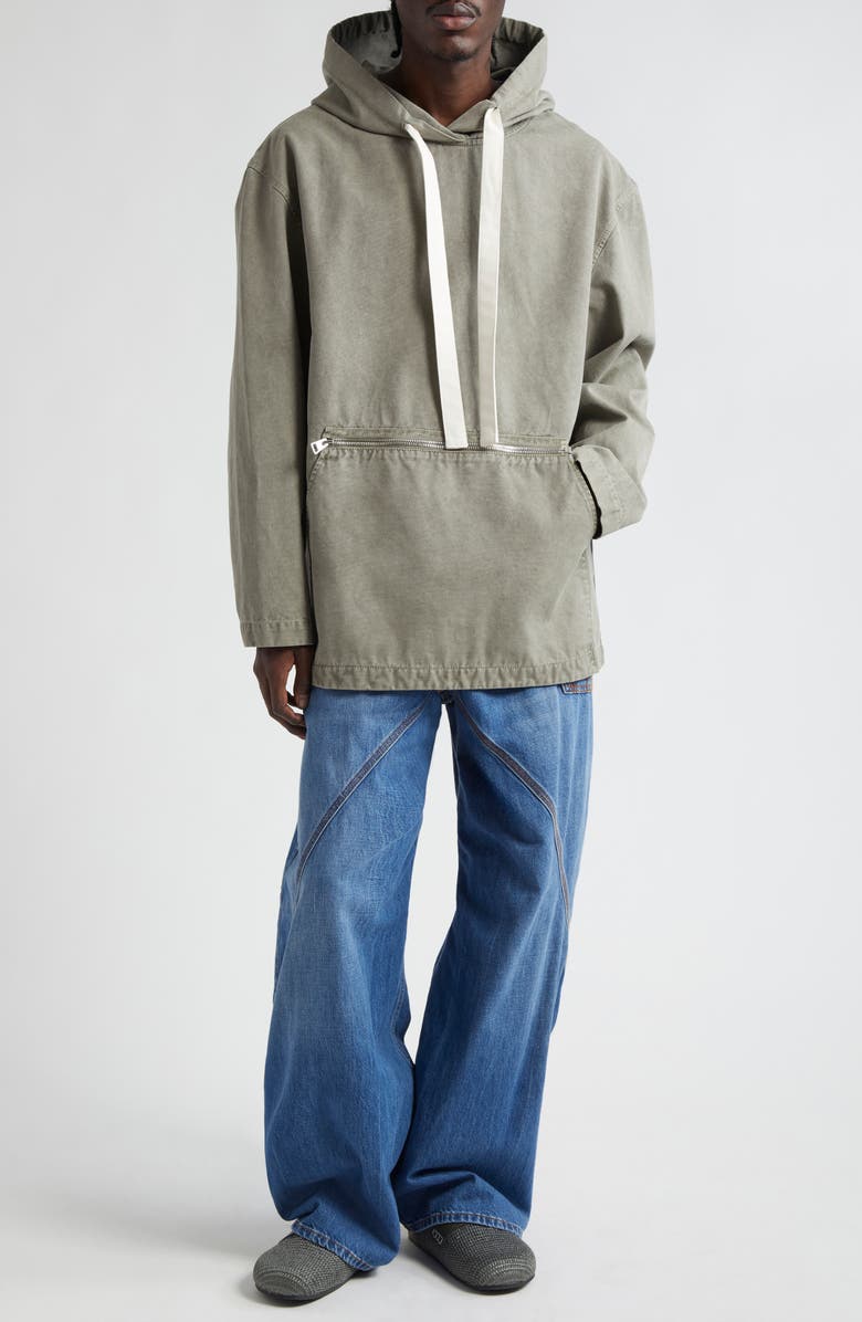 JW Anderson Garment Dyed Cotton Hoodie | Nordstromrack
