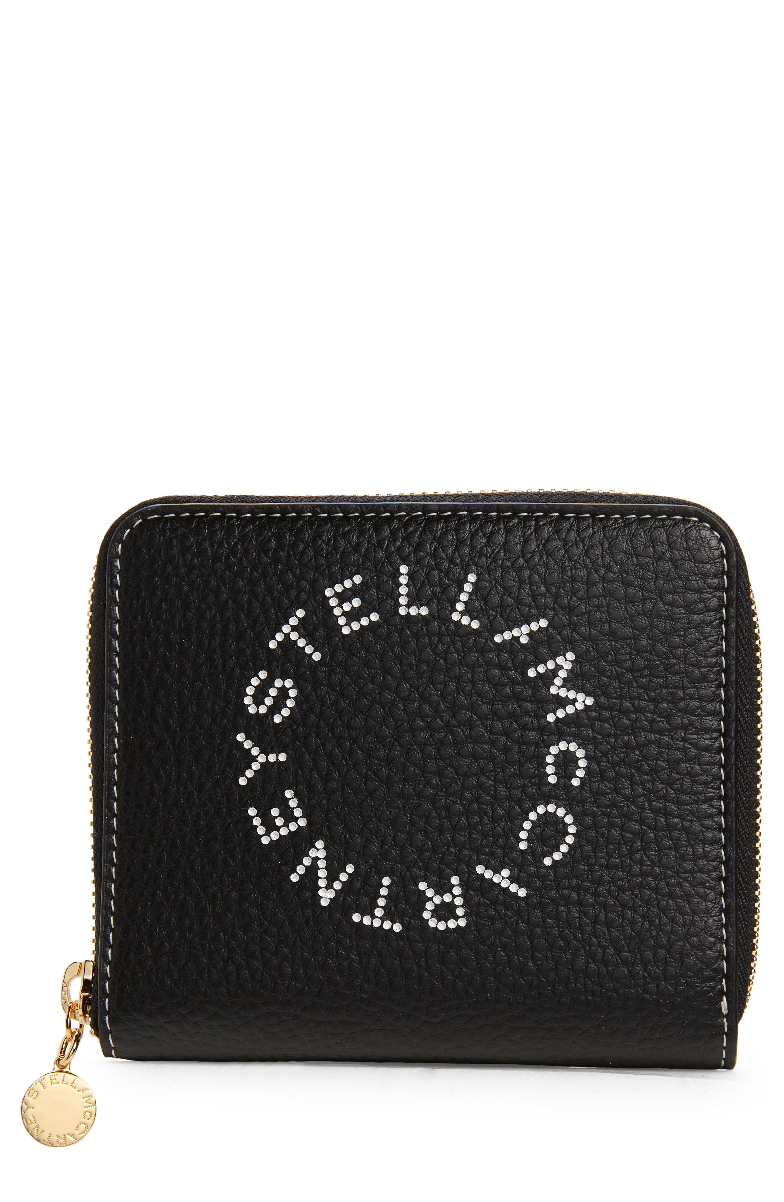 Stella McCartney Logo Faux Leather French Wallet | Nordstromrack
