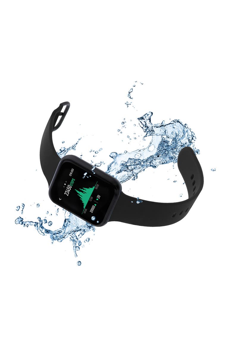 I TOUCH Air 3 Black Case Black Silicone Strap Touchscreen Fitness ...