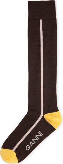 Ganni Cotton Blend Knee Socks | Nordstrom