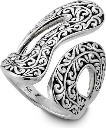 SAMUEL B. Sterling Silver Filigree Bypass Ring | Nordstromrack