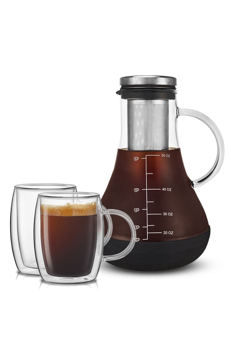 JoyJolt Fresco Cold Brew Carafe & Double Wall Glass Set | Nordstromrack