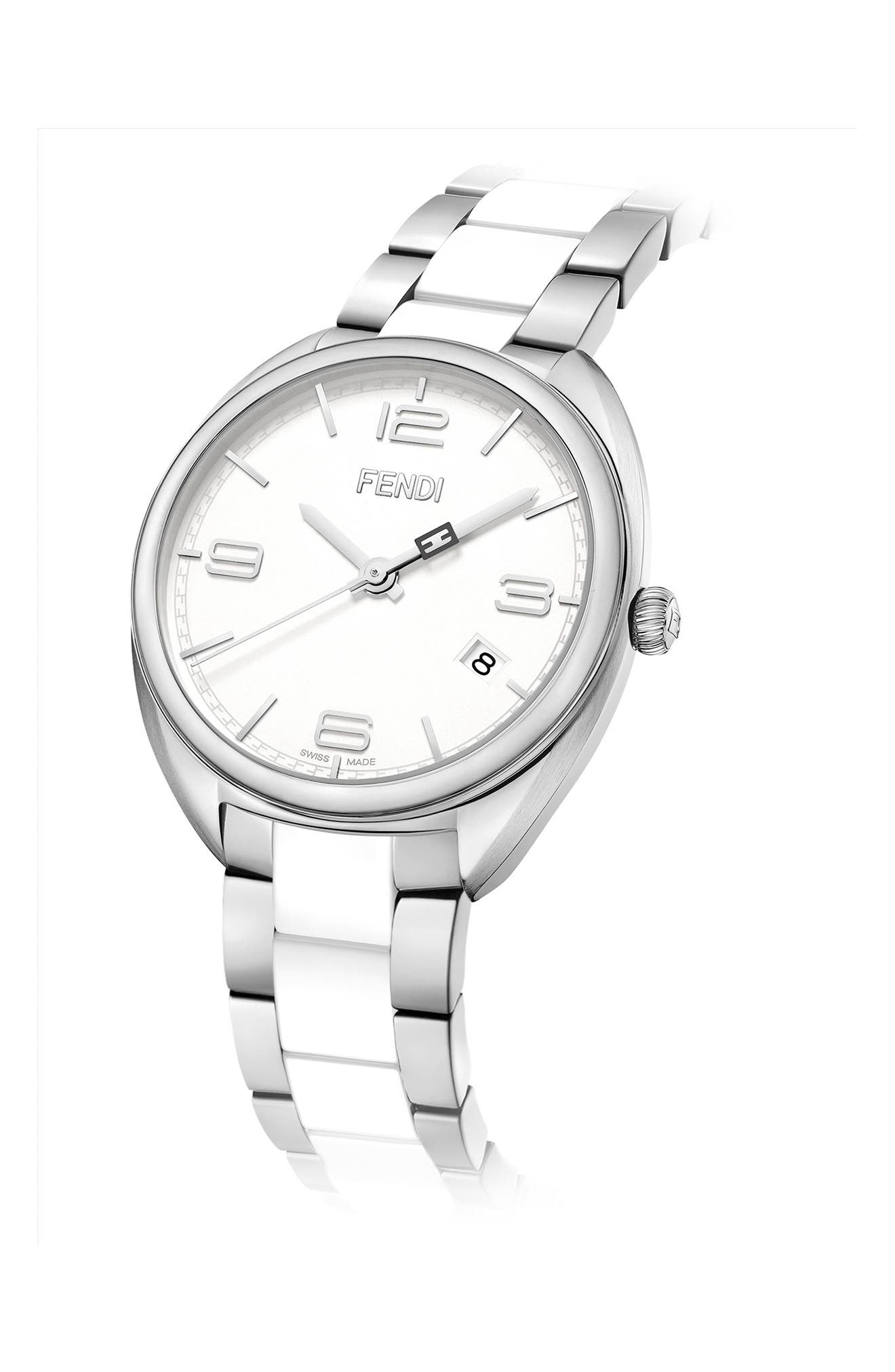 Fendi Women's Fendi White Dial Stainless Steel Bracelet Watch, 34mm - 0 ...