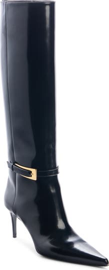 Saint Laurent Hacker Pointed Toe Knee High Boot (Women) | Nordstromrack