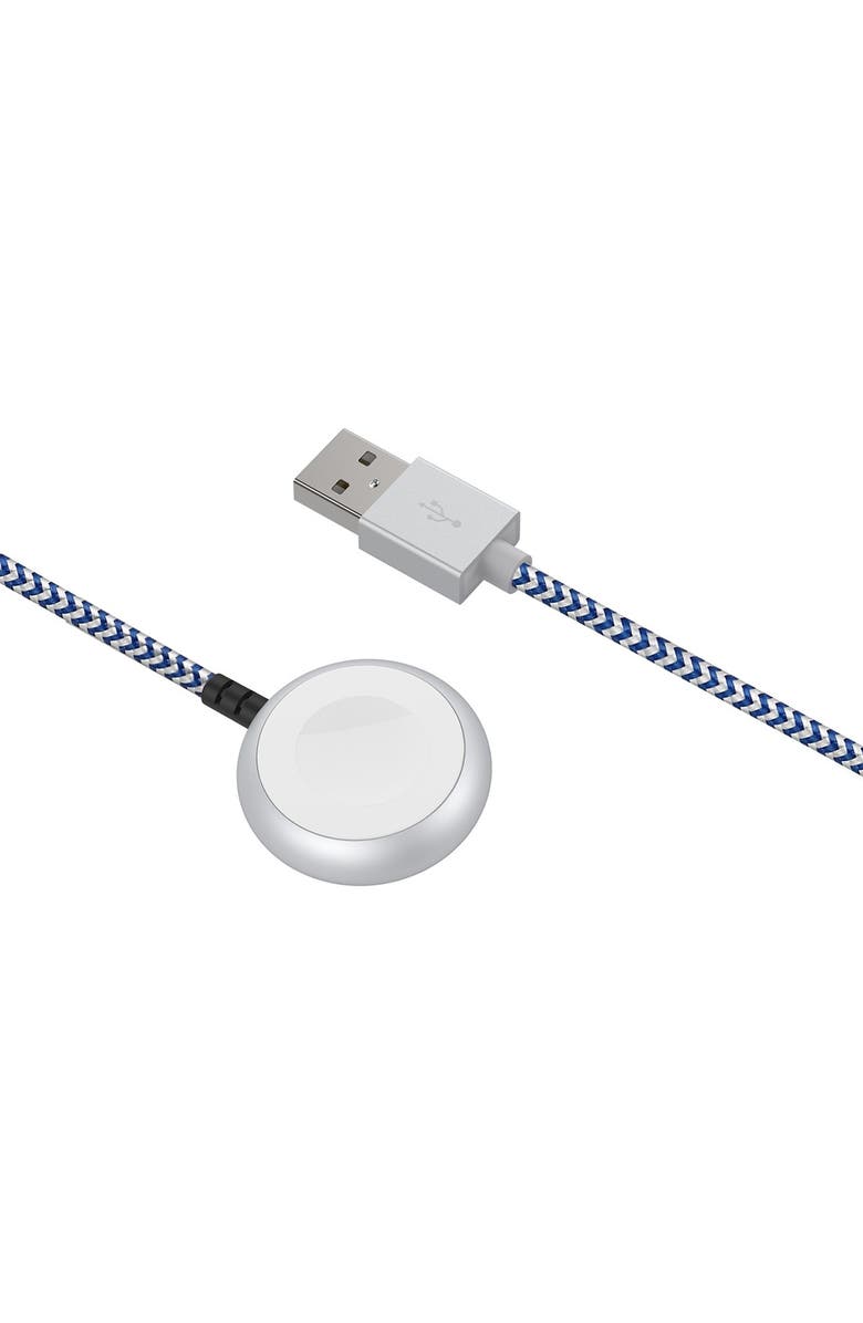 The Posh Tech Blue/White Wireless Charger Braided Cable | Nordstromrack