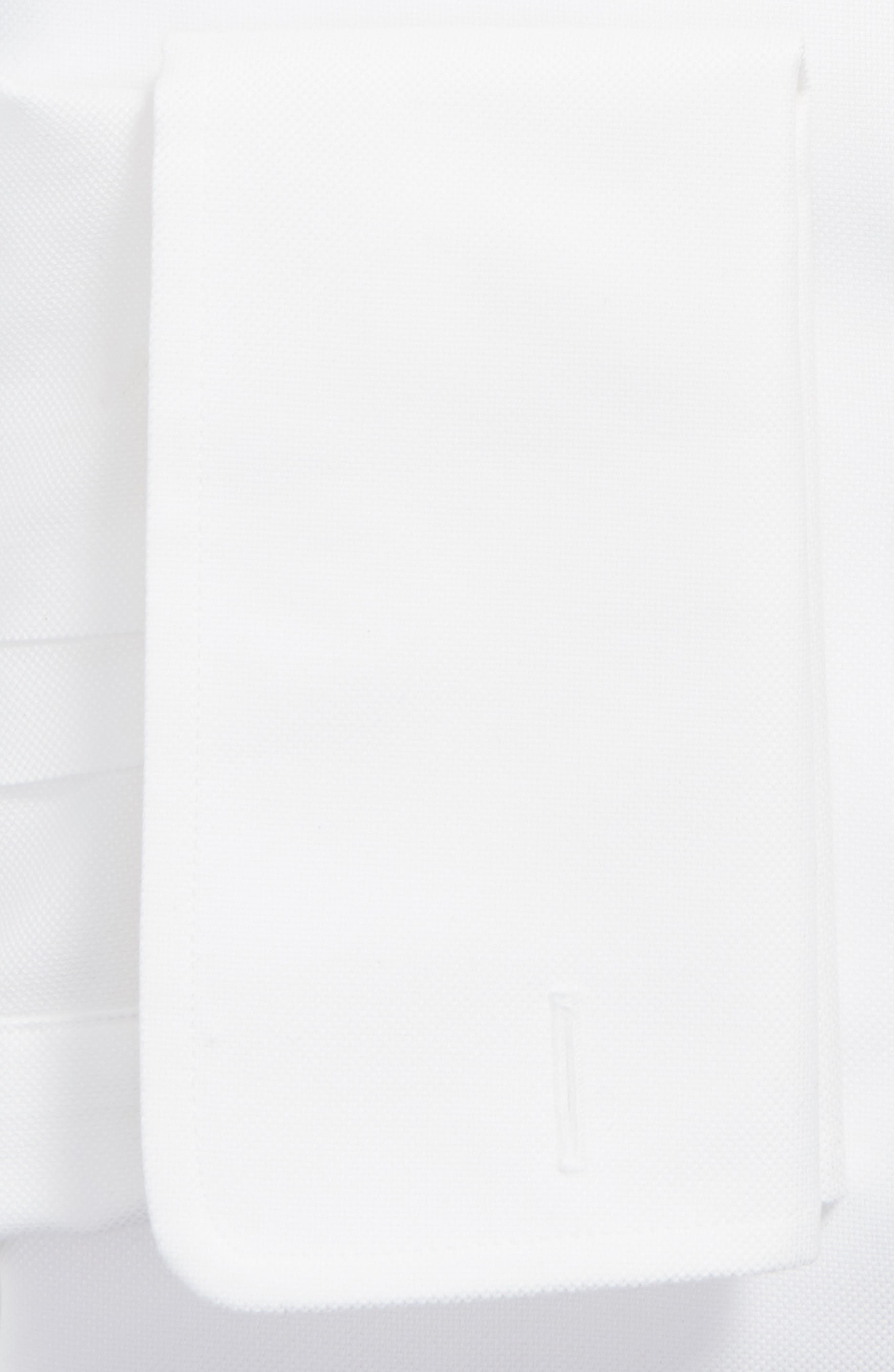 David Donahue Trim Fit Micro Bird's Eye French Cuff Dress Shirt ...