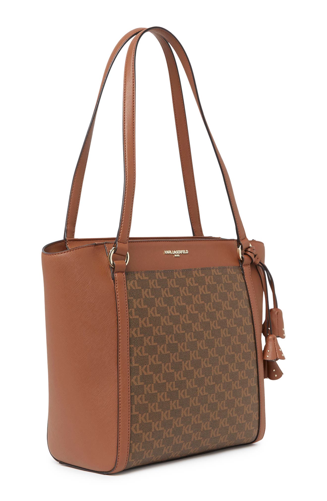 KARL LAGERFELD PARIS Iris Logo Print Tote Bag | Nordstromrack