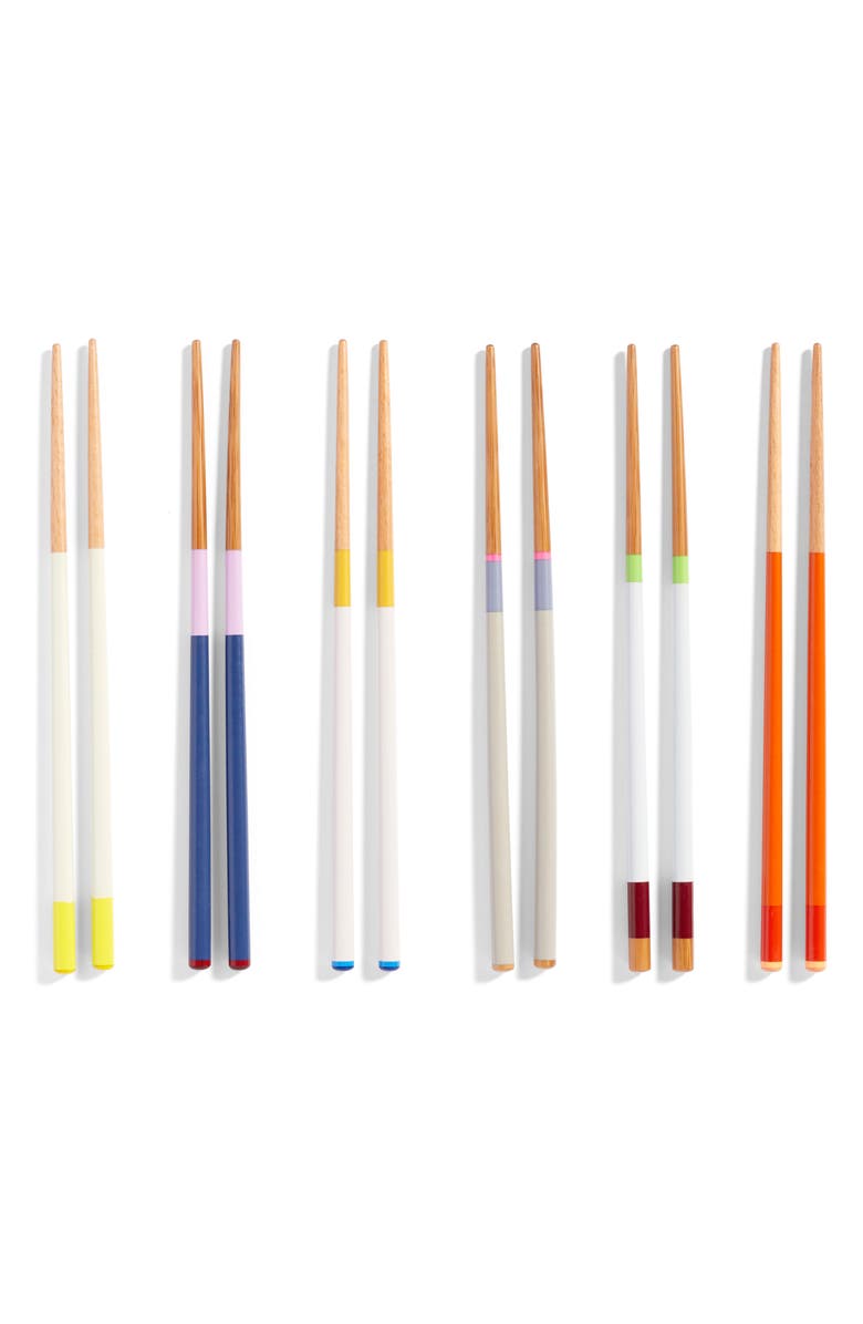 HAY Set of 6 Pairs Colorblock Chopsticks | Nordstrom