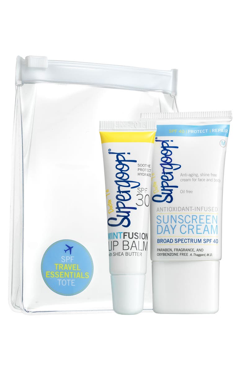 Supergoop!® SPF Travel Essentials Tote Set | Nordstrom