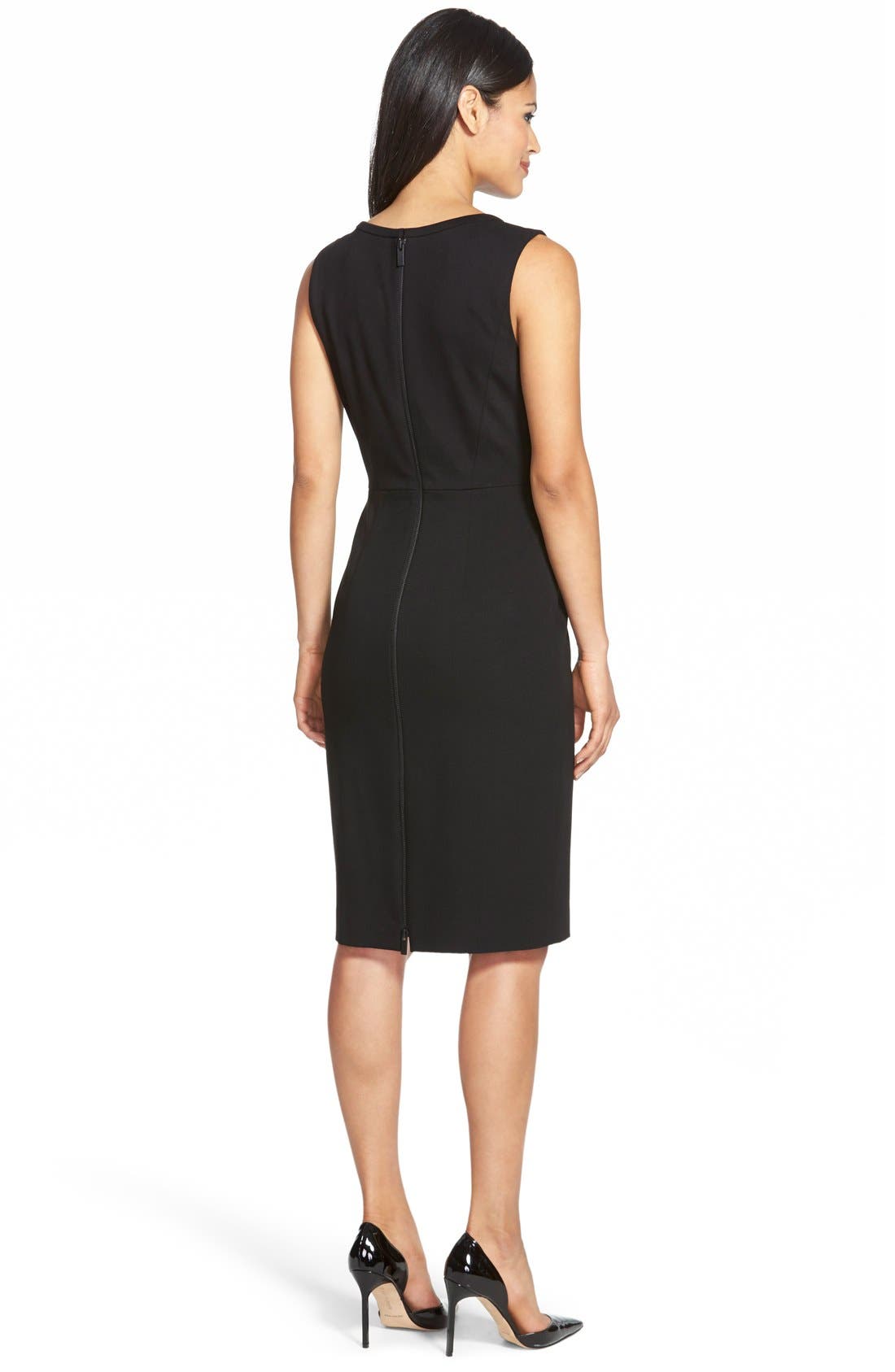 Classiques Entier® Classiques Entier® Back Zip Ponte Sheath Dress ...