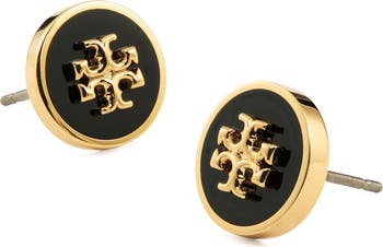 Tory burch kira enamel circle stud earrings store