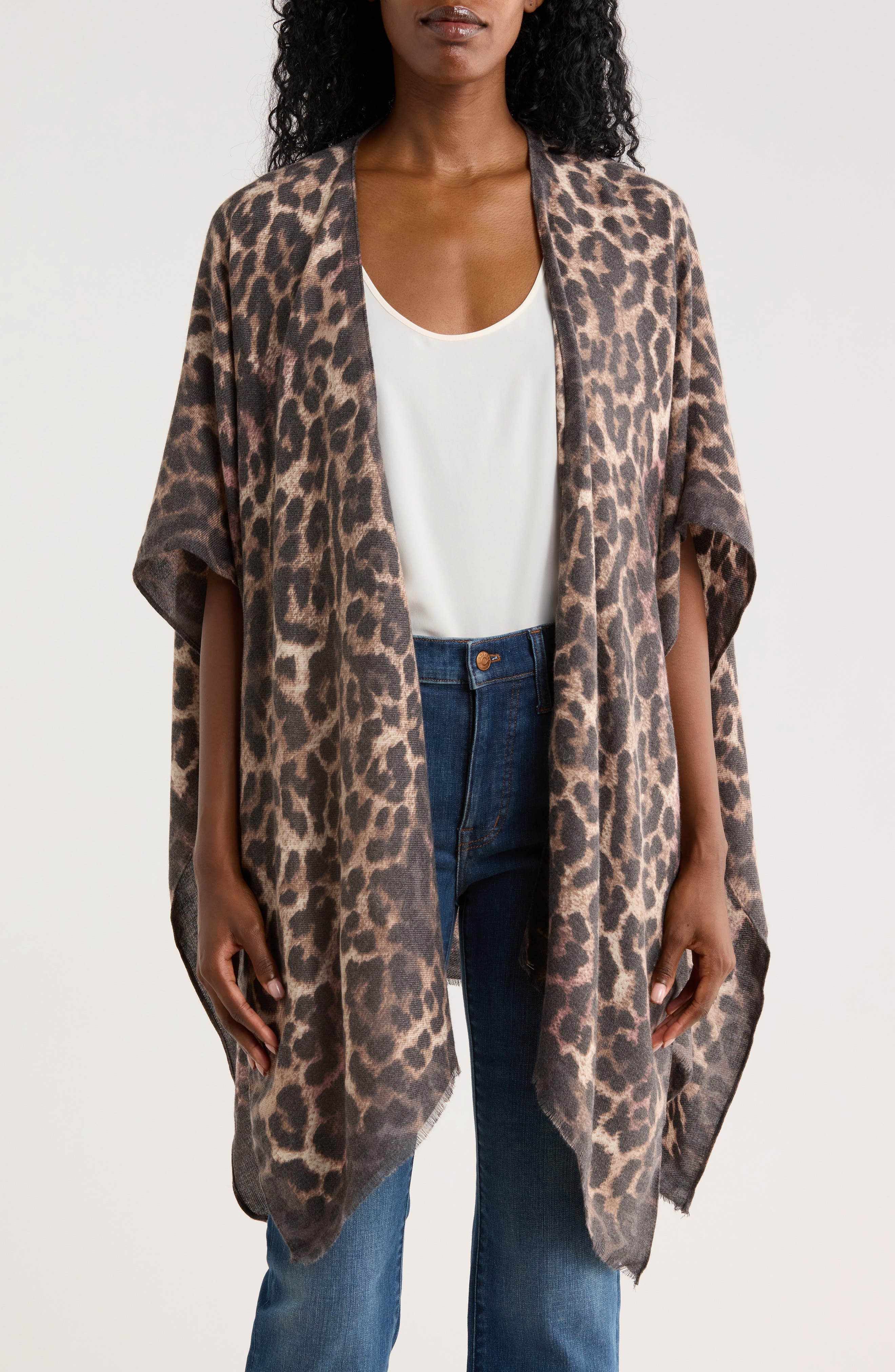 Vince Camuto Brushstroke Leopard Topper | Nordstromrack