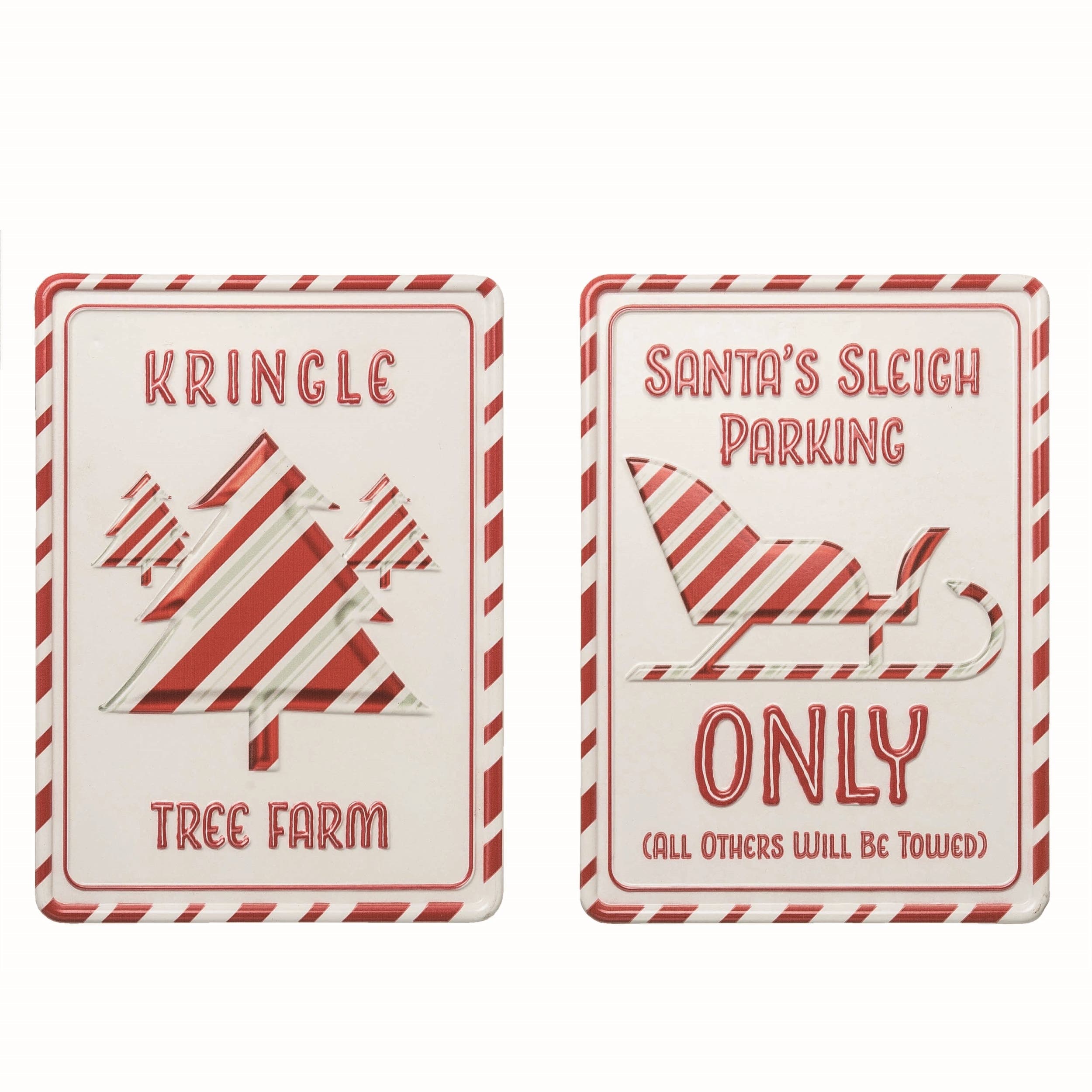Transpac Metal Candy Cane Sign Set of Two Christmas Decorations | Nordstrom
