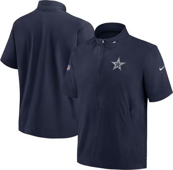 Nike Men's Nike Navy Dallas Cowboys Sideline Coach Short Sleeve Hoodie ...