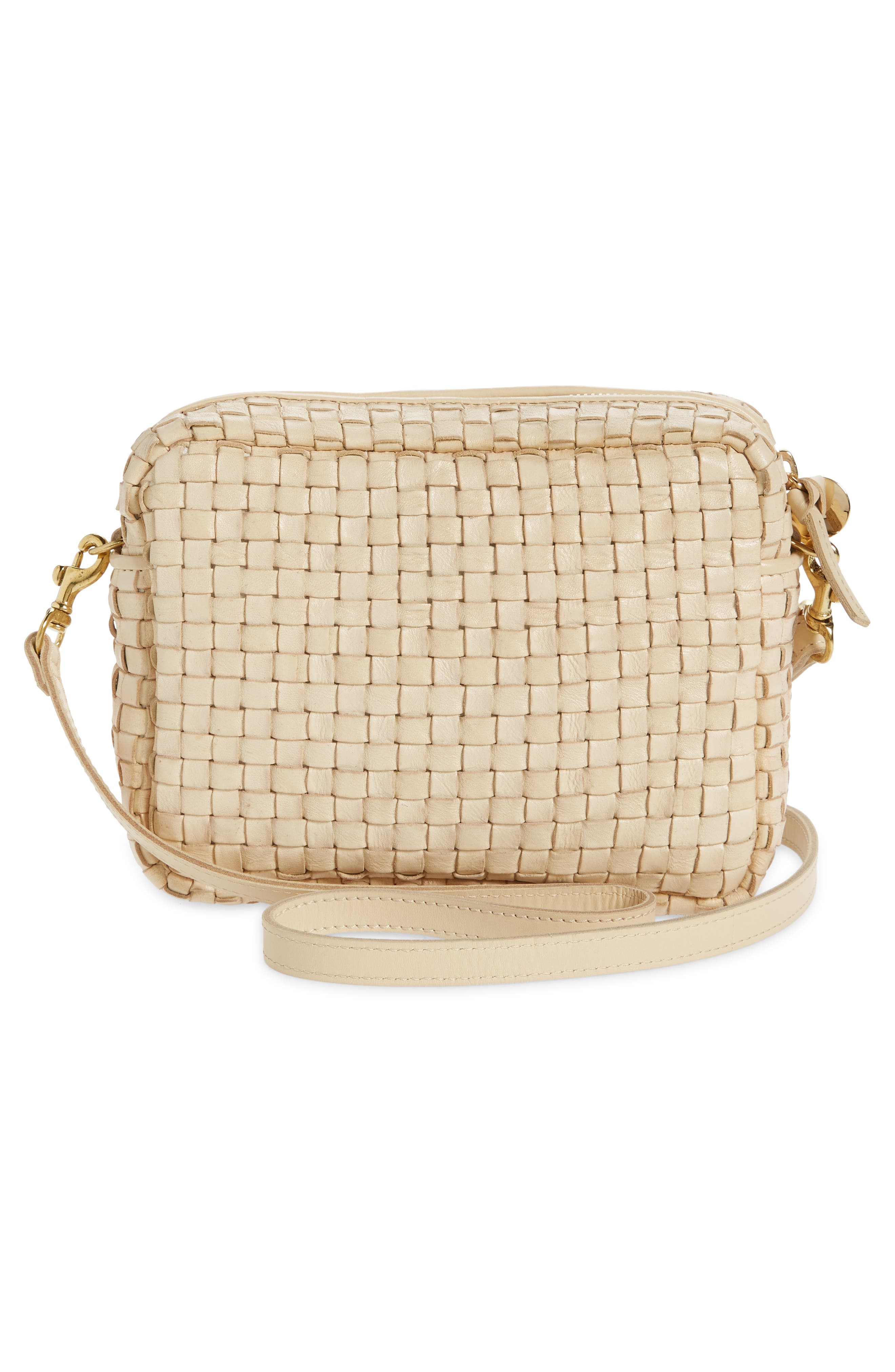 Clare V. Midi Sac Woven Leather Crossbody Bag | Nordstrom