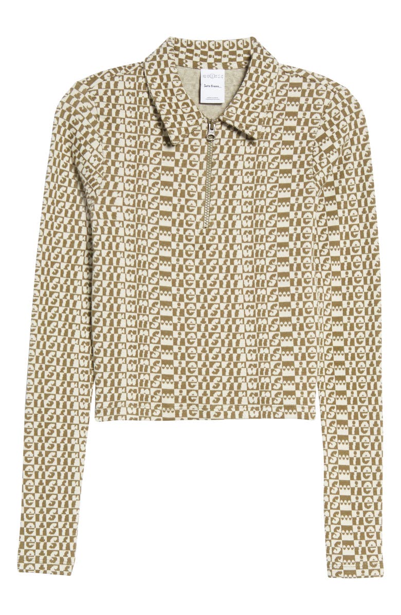 Iets Frans BDG Urban Outfitters Iets Frans Monogram Half Zip Knit Top ...