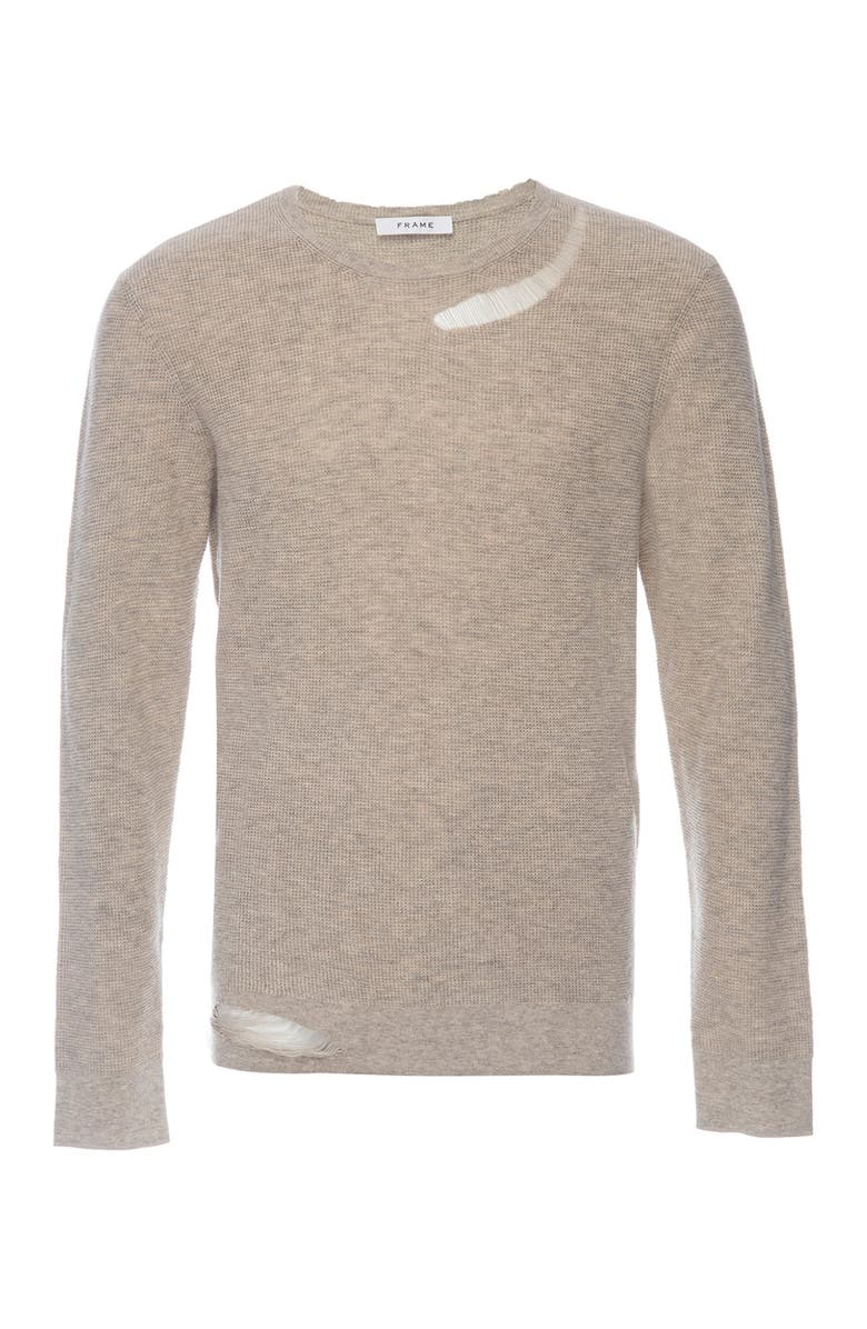 FRAME Slim Fit Distressed Sweater | Nordstromrack
