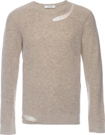 FRAME Slim Fit Distressed Sweater | Nordstromrack