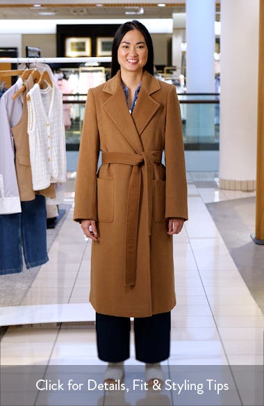 Sam Edelman Longline Wrap Coat | Nordstrom