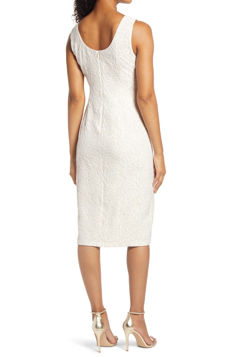 Donna Ricco Stretch Jacquard Sleeveless Dress | Nordstromrack