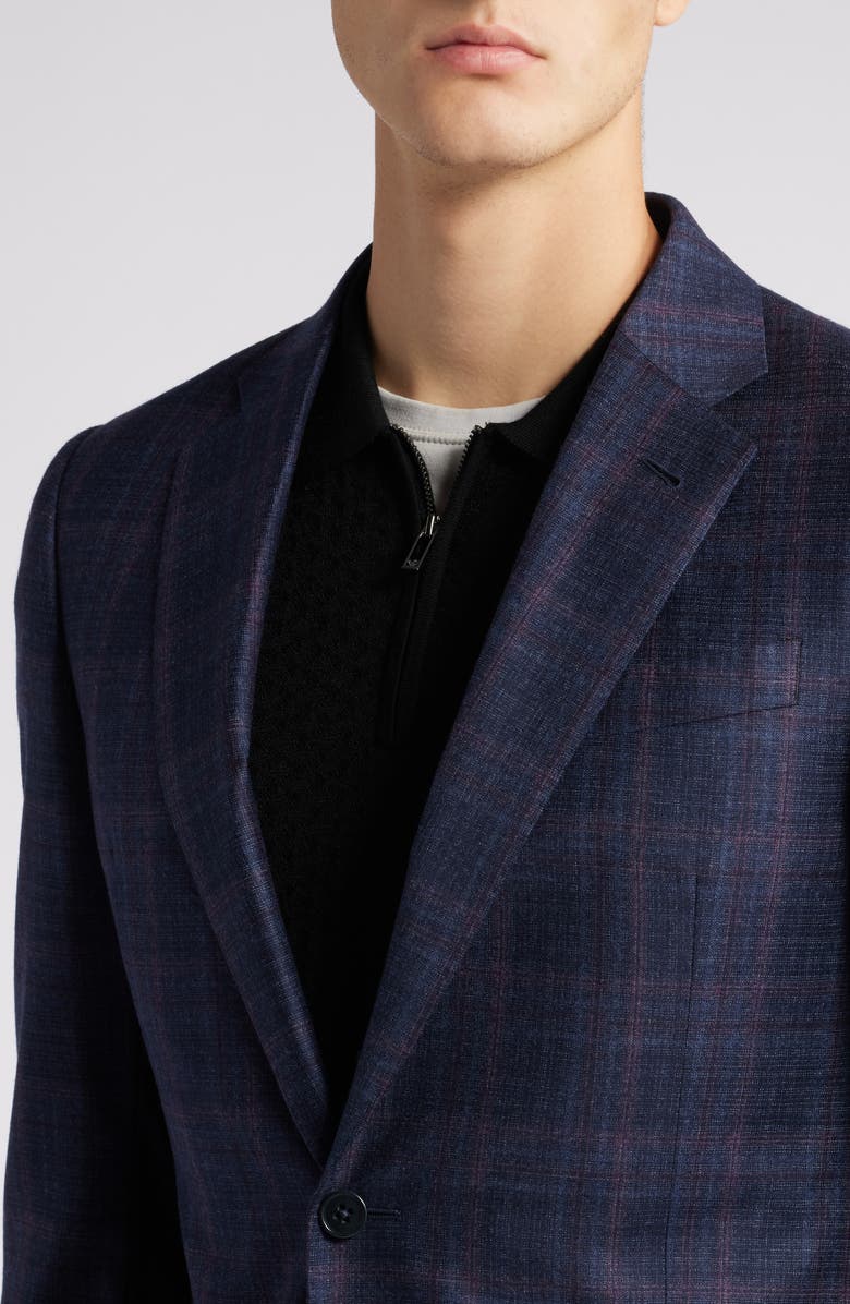 Emporio Armani Plaid Wool Sport Coat | Nordstromrack