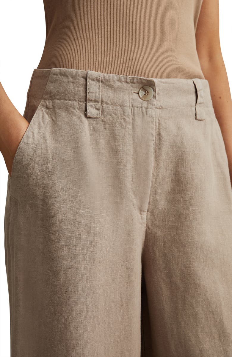 Reiss Demi Linen Wide Leg Pants | Nordstromrack