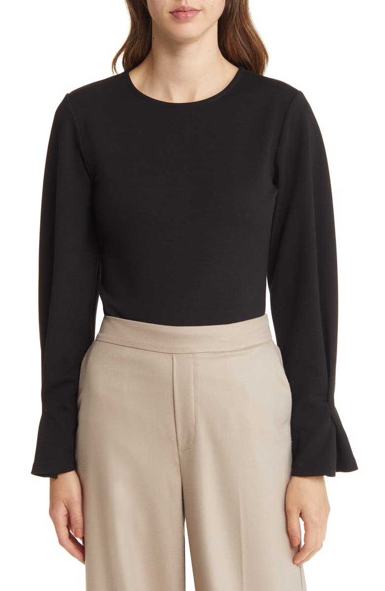 Nordstrom Flare Cuff Scuba Top | Nordstromrack