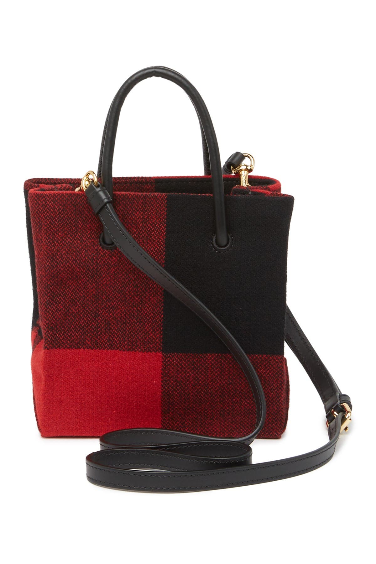 Moschino Plaid Print Logo Crossbody Bag | Nordstromrack