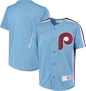 Nike Youth Nike Light Blue Philadelphia Phillies Road Cooperstown ...