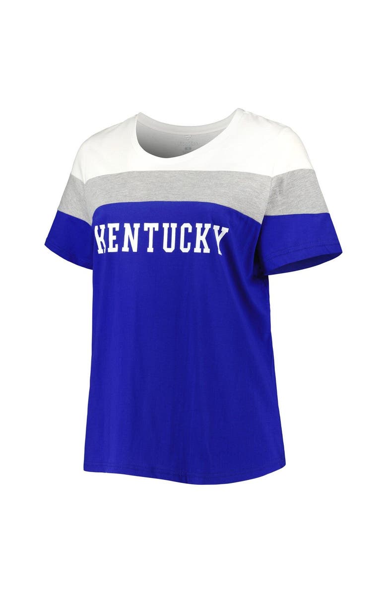 PROFILE Women's Royal Kentucky Wildcats Plus Size Split Body T-Shirt ...