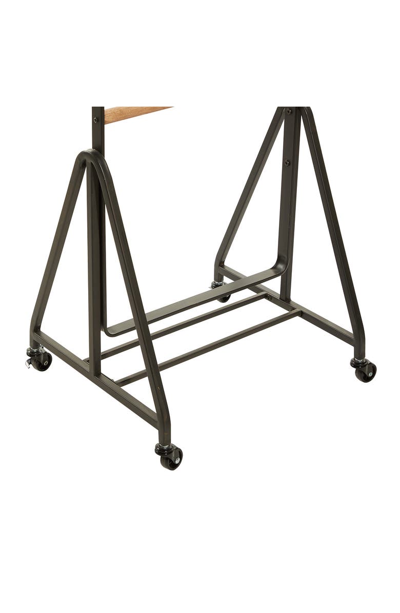 GINGER BIRCH STUDIO Black Metal 4-Rack Ladder with Wheels | Nordstromrack
